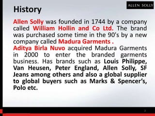 Allen solly ppt | PPTX