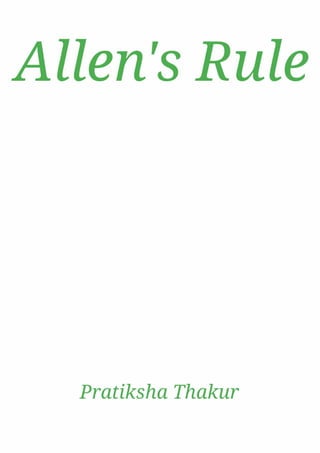 Allen's Rule | PDF