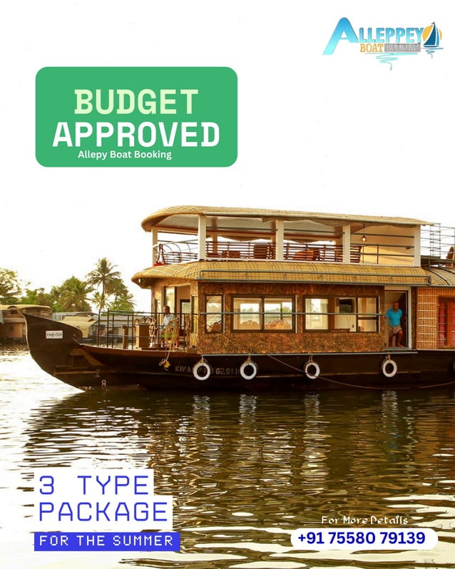 Alleppey Boat booking - Main menu for costumers | PDF