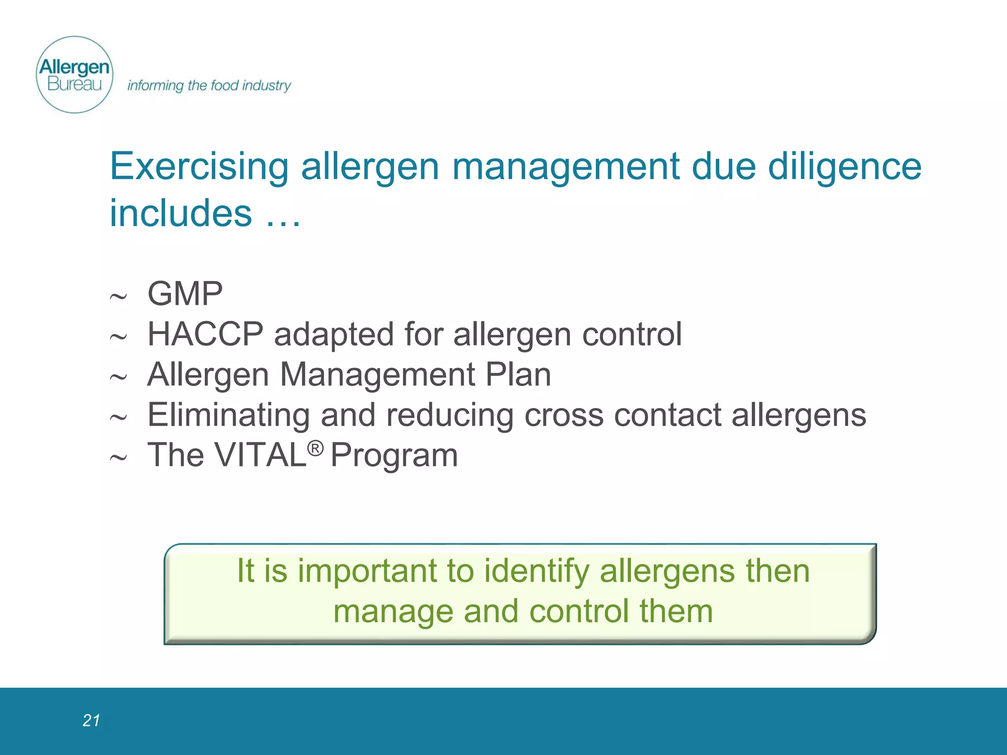 Allergen Training | PDF