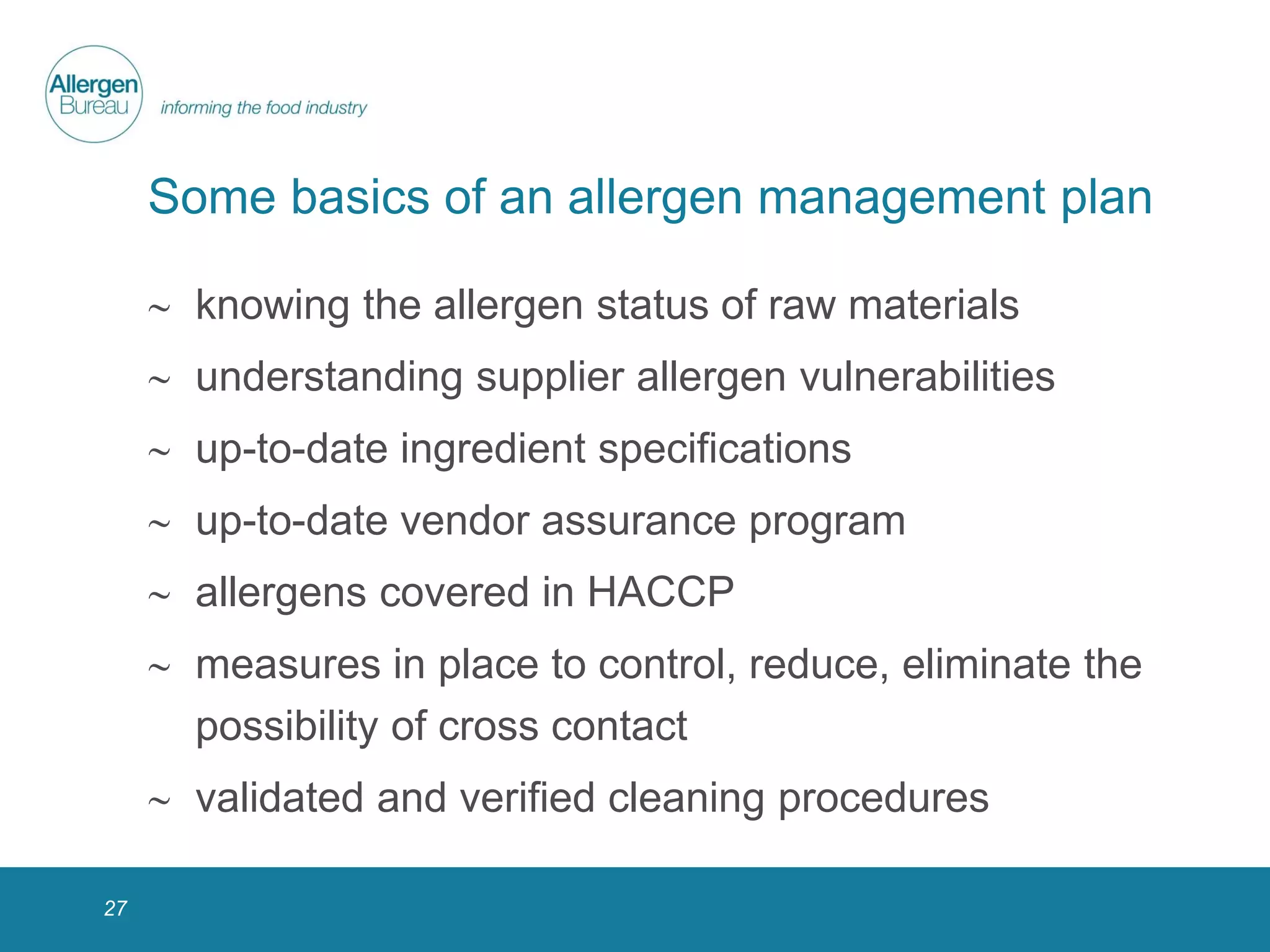 Allergen Training | PDF