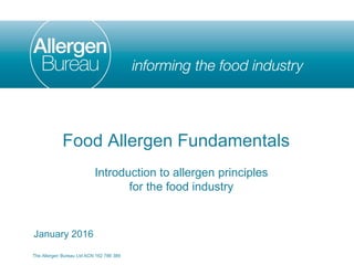 Allergen Training | PDF