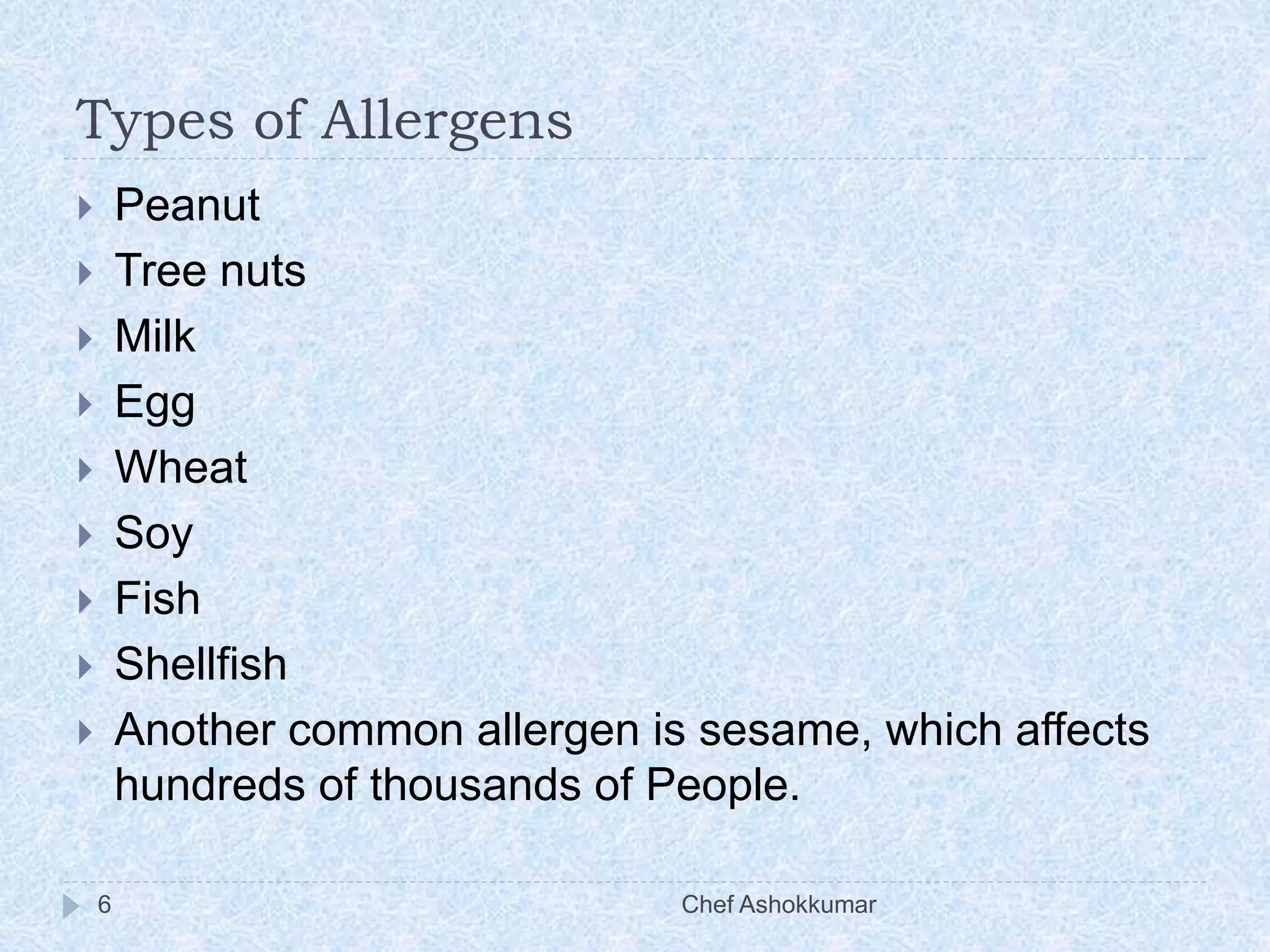 Allergens | PDF