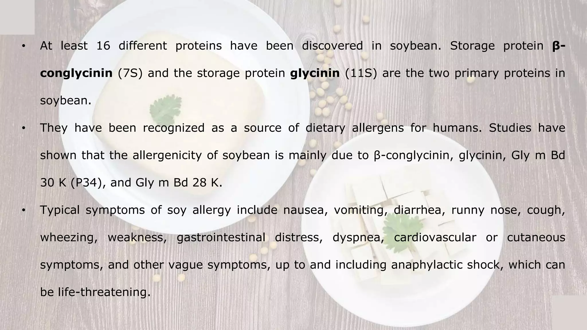 Allergens in Soybean | PPTX