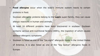 Allergens in Soybean | PPTX