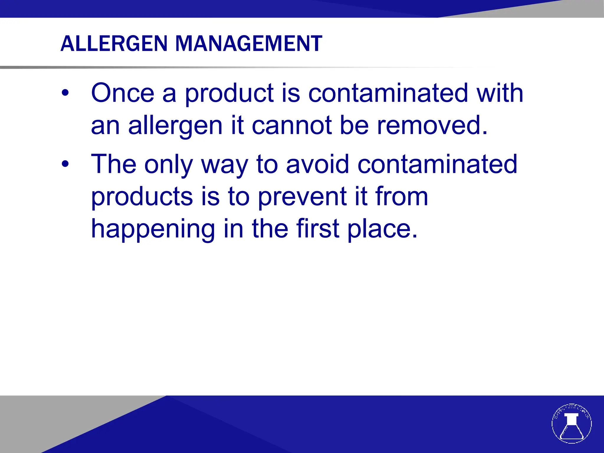 Allergen discussing mislabeling dangers of cross contamination and ...