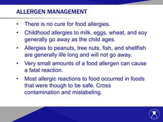 Allergen discussing mislabeling dangers of cross contamination and ...