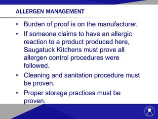Allergen discussing mislabeling dangers of cross contamination and ...