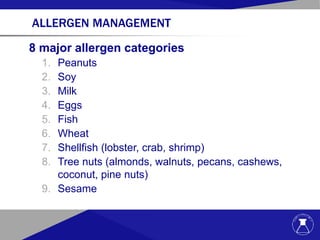 Allergen discussing mislabeling dangers of cross contamination and ...