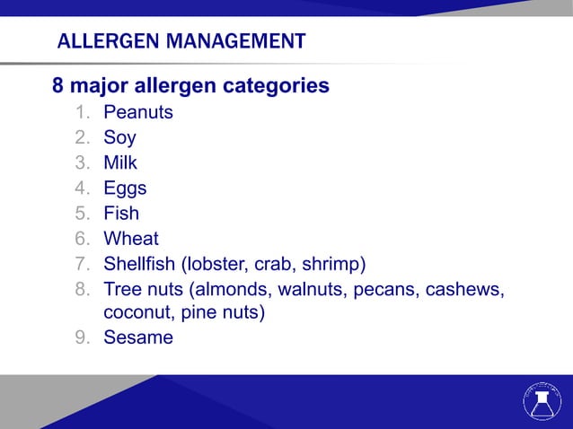 Allergen discussing mislabeling dangers of cross contamination and ...