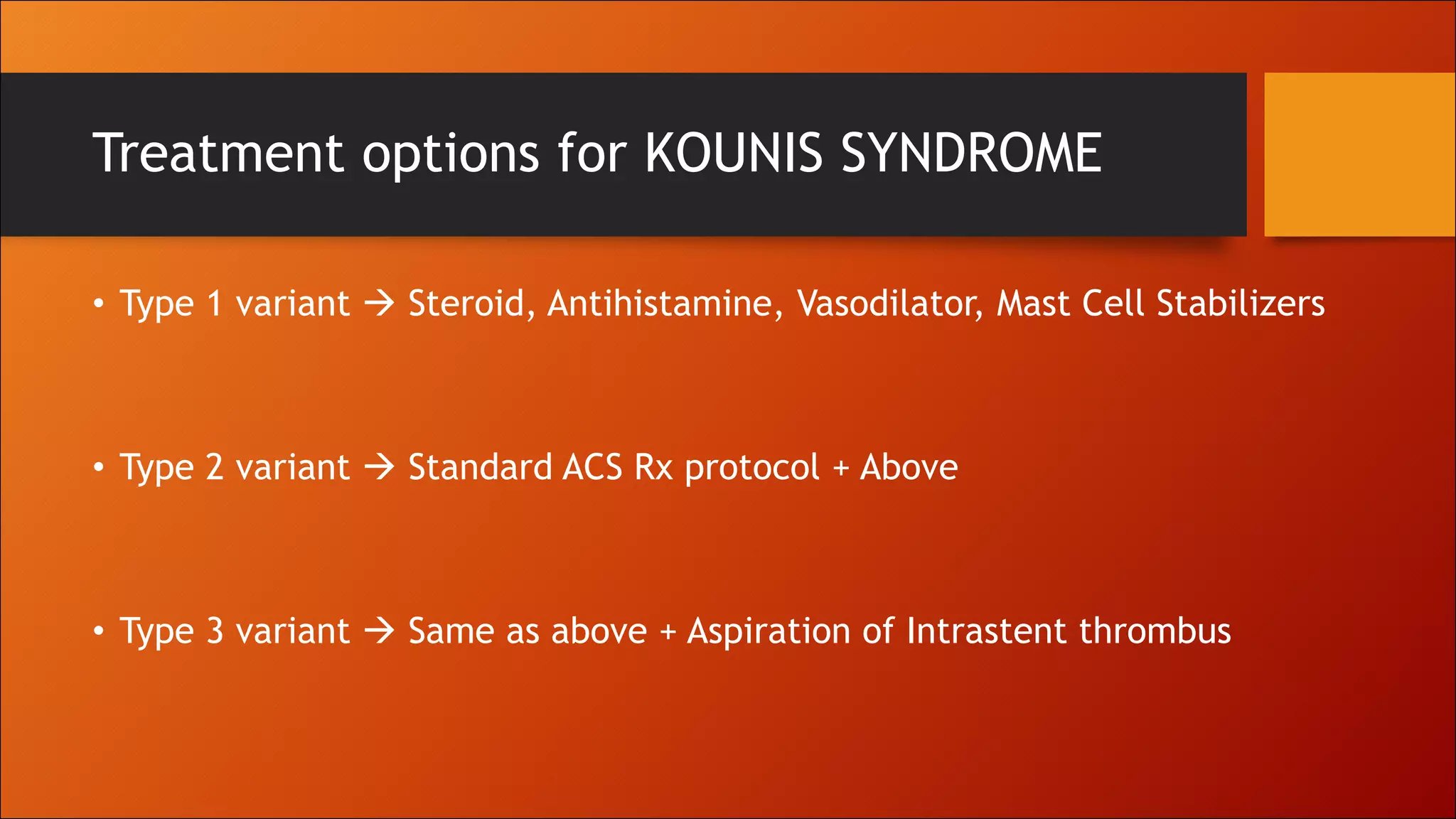 Allergic Acute Coronary Syndrome - KOUNIS SYNDROME | PDF