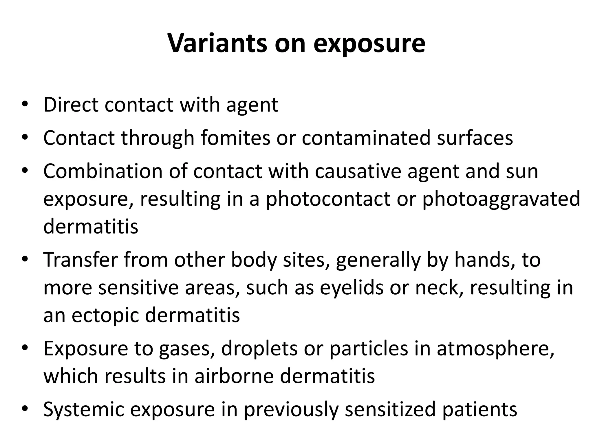 Allergic and irritant contact dermatitis | PPTX