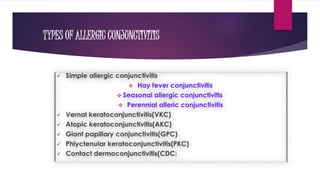 Allergic conjuncticitis | PPTX