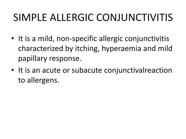 Allergic conjunctivitis | PPTX