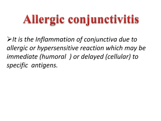 Allergic conjunctivitis | PPT