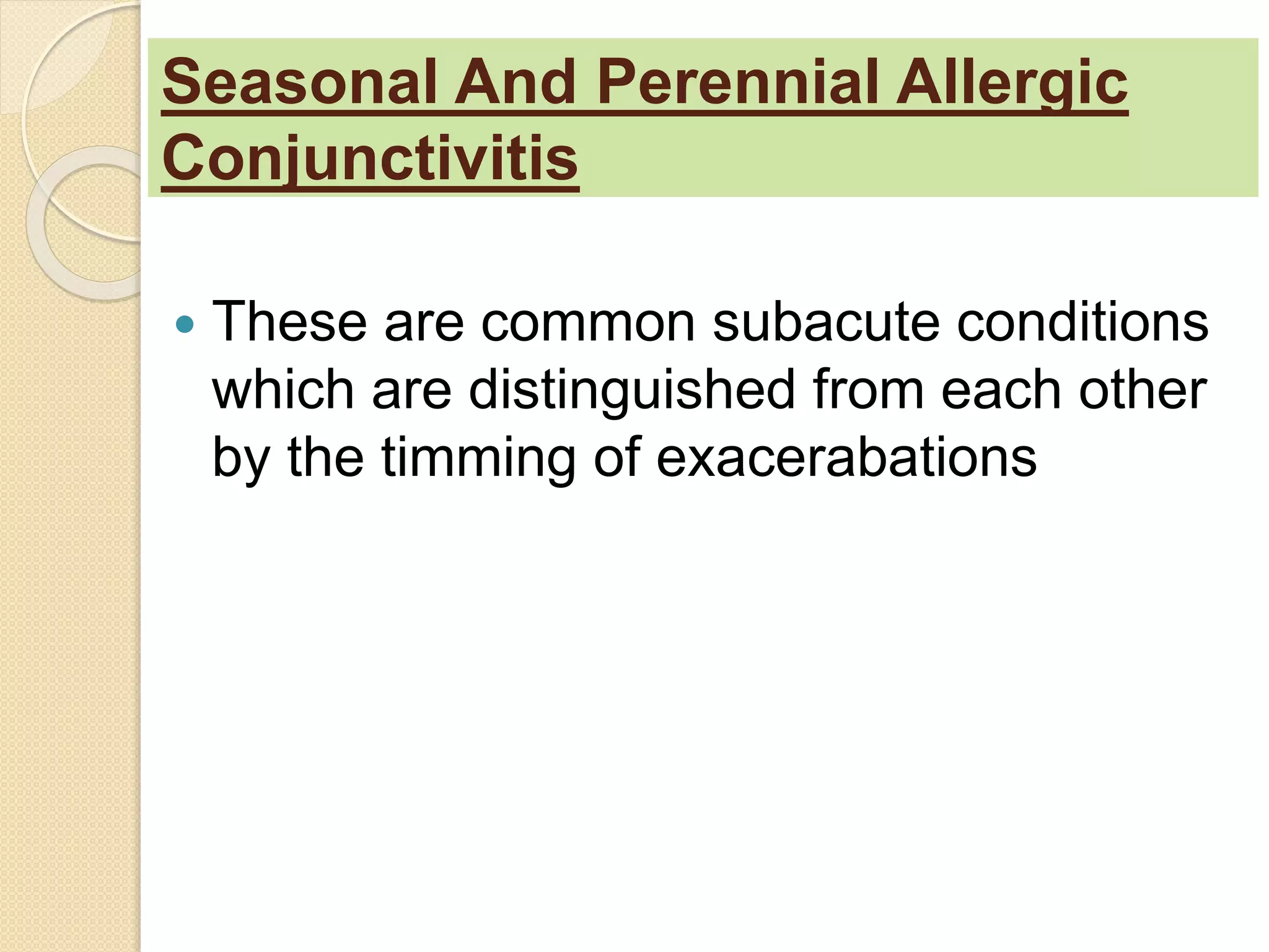 Allergic Conjuntivitis | PPTX
