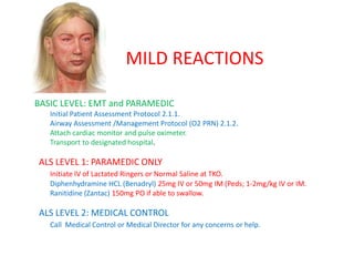 Allergic reactions v1.2 1 | PPTX | Allergies | Diseases and Conditions