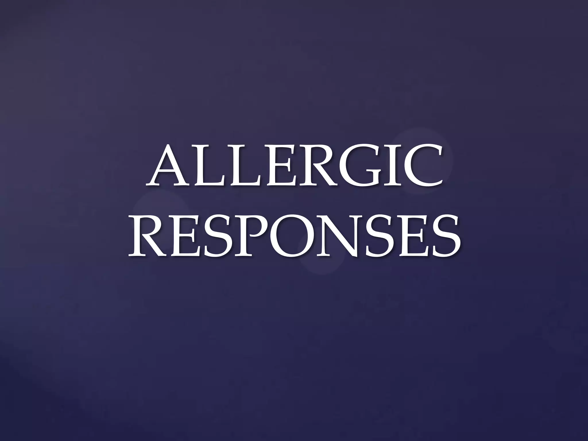 Allergy and Its Management | PPTX