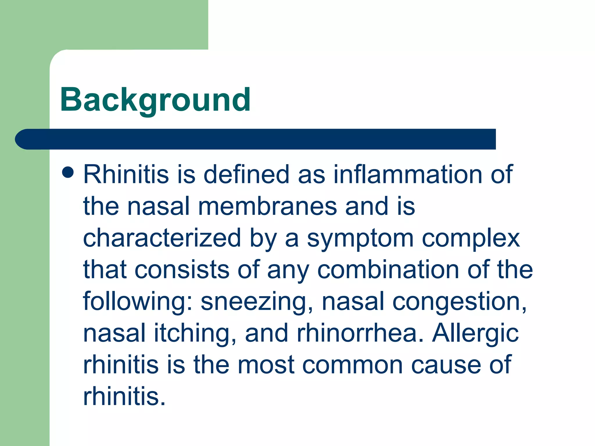 Allergic rhinitis | PPT