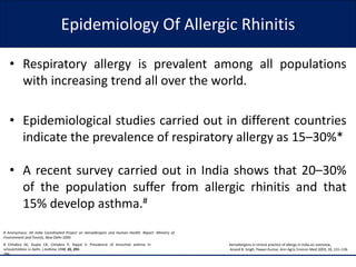 Allergic rhinitis | PPTX