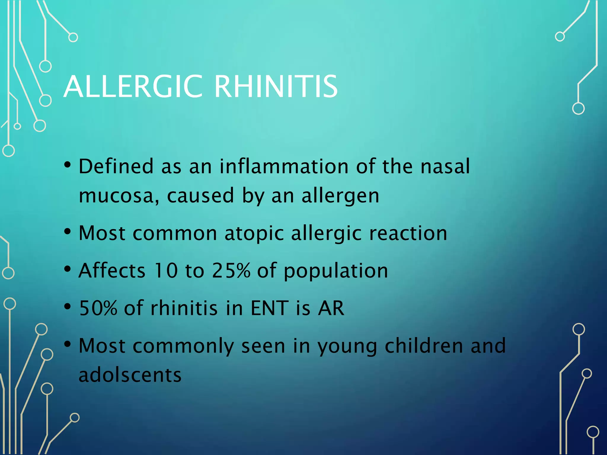 Allergic rhinitis - presentation | PPTX