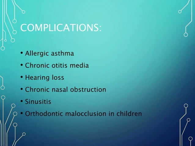Allergic rhinitis - presentation | PPTX | Allergies | Diseases and ...