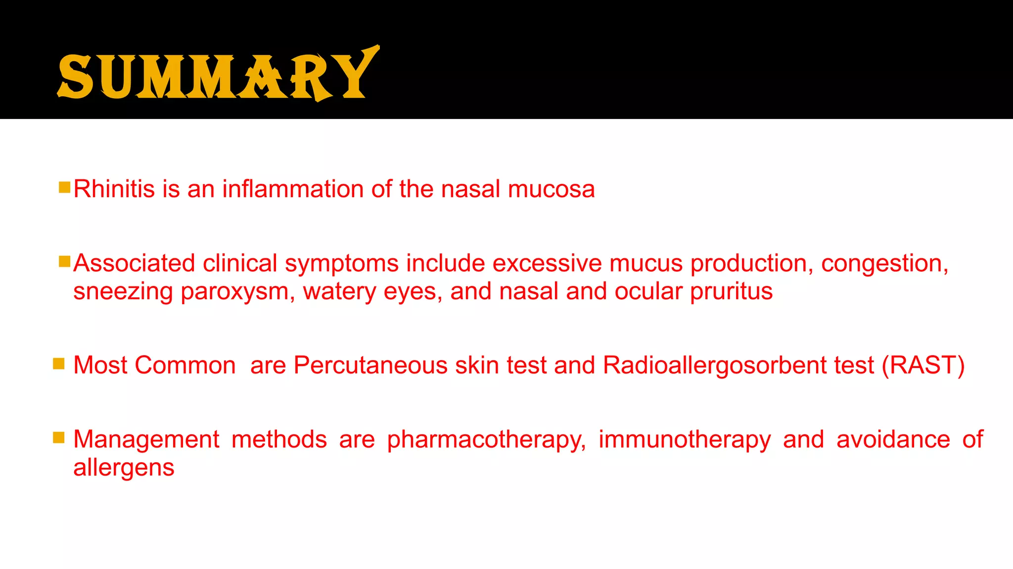 Allergic rhinitis. | PPT