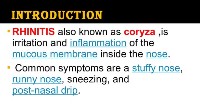 Allergic rhinitis. | PPT