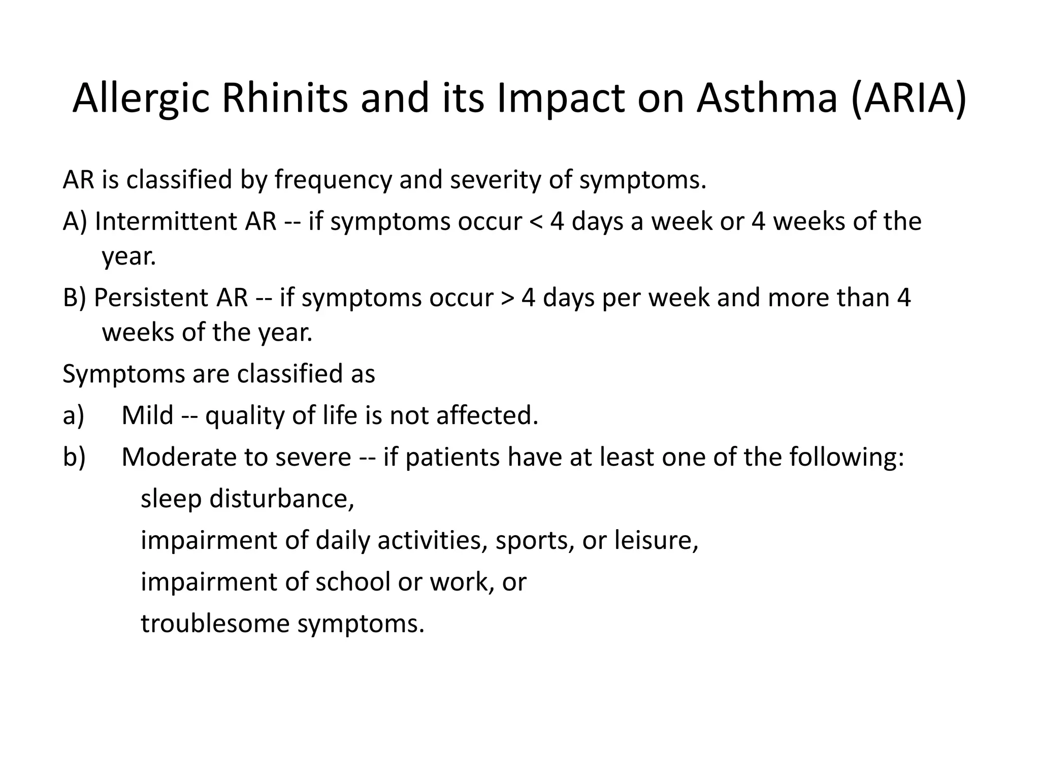 Allergic rhinitis | PPTX