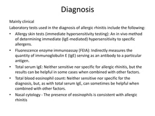 Allergic rhinitis | PPTX