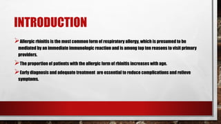 Allergic rhinitis | PDF