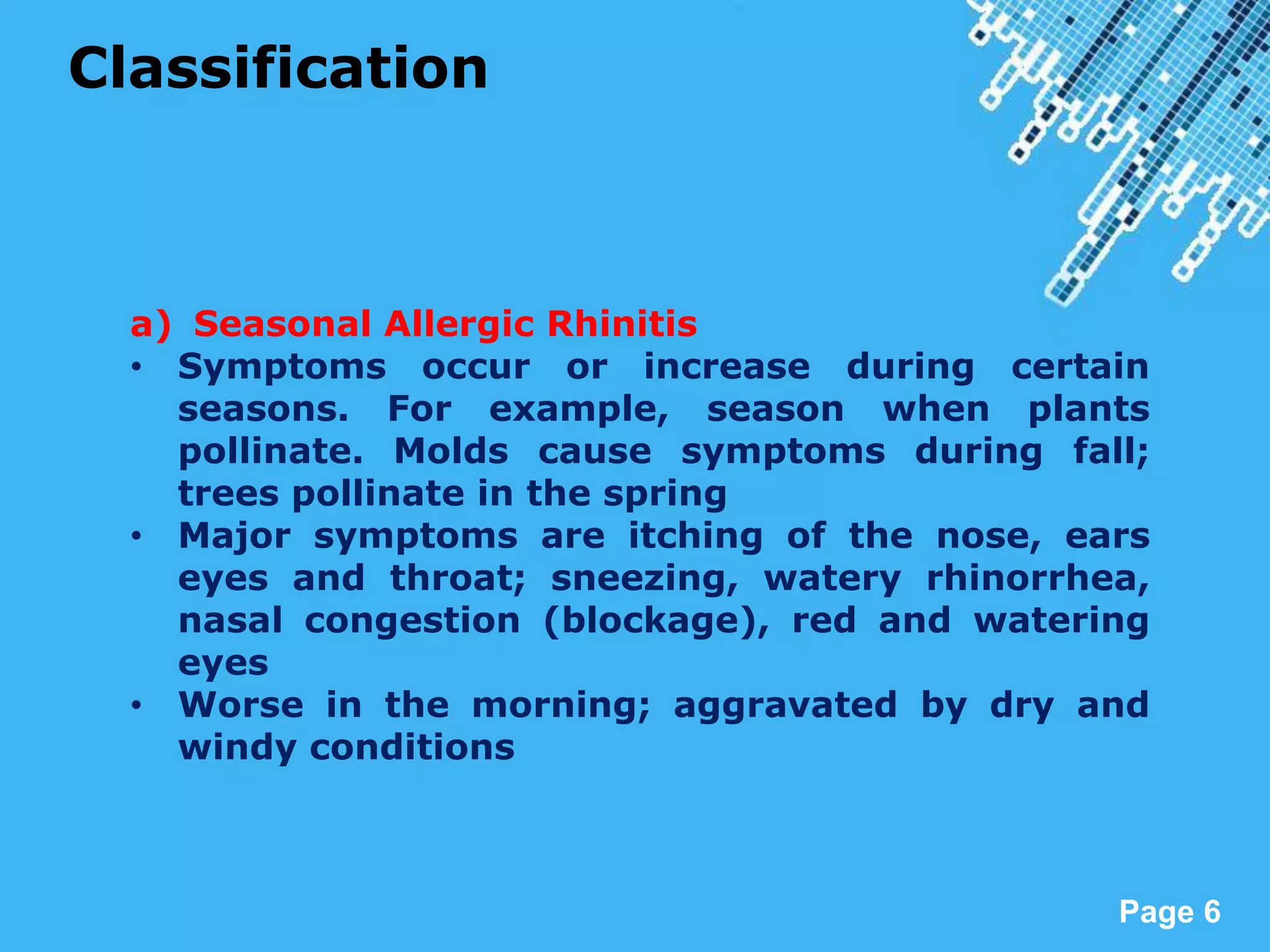 Allergic rhinitis | PDF