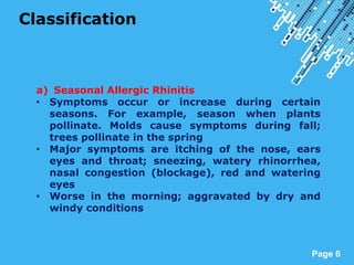 Allergic rhinitis | PDF