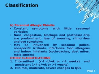 Allergic rhinitis | PDF