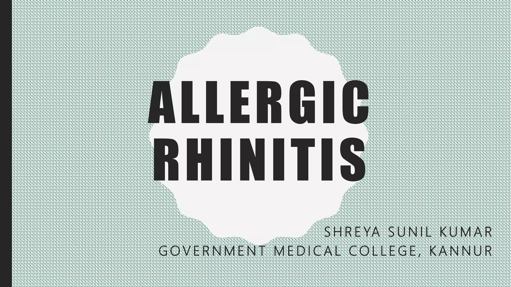 Allergic rhinitis | PPT