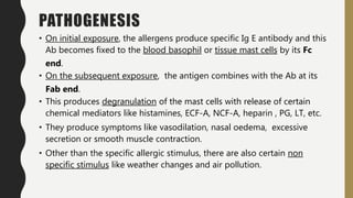 Allergic rhinitis | PPTX
