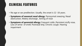 Allergic rhinitis | PPTX
