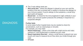 Allergic rhinitis | PPTX