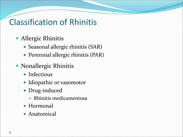 ALLERGIC RHINITIS.ppt | Allergies | Diseases and Conditions