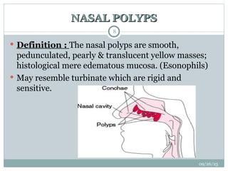 ALLERGIC RHINITIS (nasal polyps) pys ppt | PPT