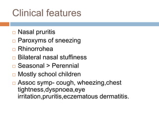 Allergic rhinitis | PPTX
