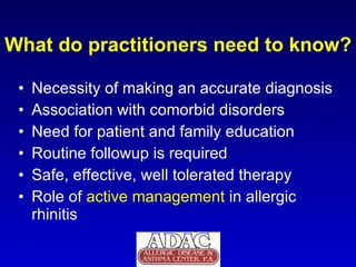 Allergic rhinitis lecture 100829 | PPT