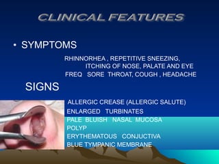 Allergic rhinitis pp | PPT
