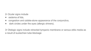 allergic rhinitis and vasomotor rhinitis | PPTX