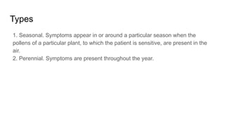 allergic rhinitis and vasomotor rhinitis | PPTX