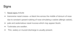 allergic rhinitis and vasomotor rhinitis | PPTX