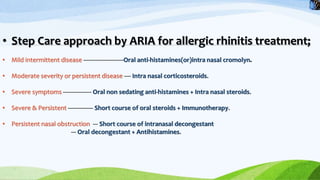 Allergic rhinitis ppt 2018 | PPTX
