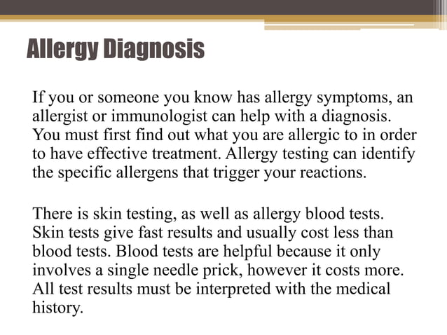 Allergies | PPTX | Allergies | Diseases and Conditions