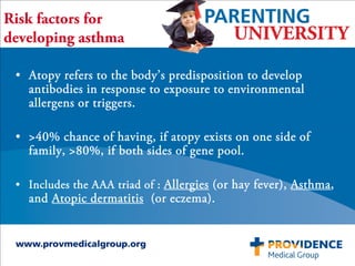 Parenting U: Allergies & Asthma | PPT