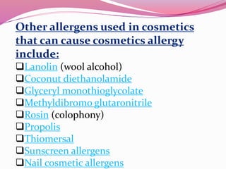Allergies due to chemicals | PPTX